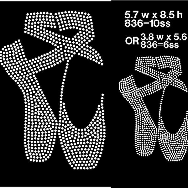 Ballet Shoe Template - Etsy