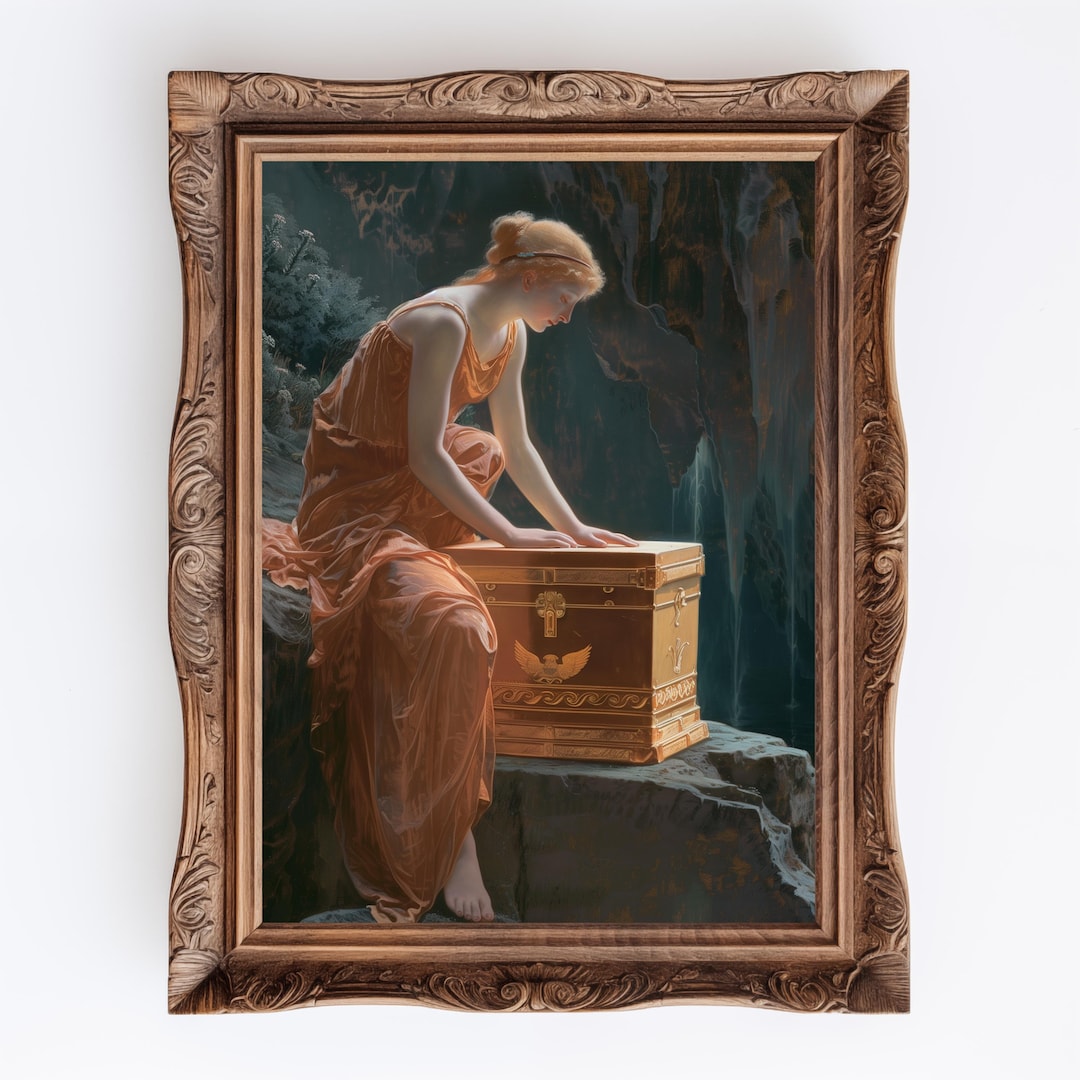 Myth of Pandora | Dark Academia Classical Art Print, Ancient Greece ...