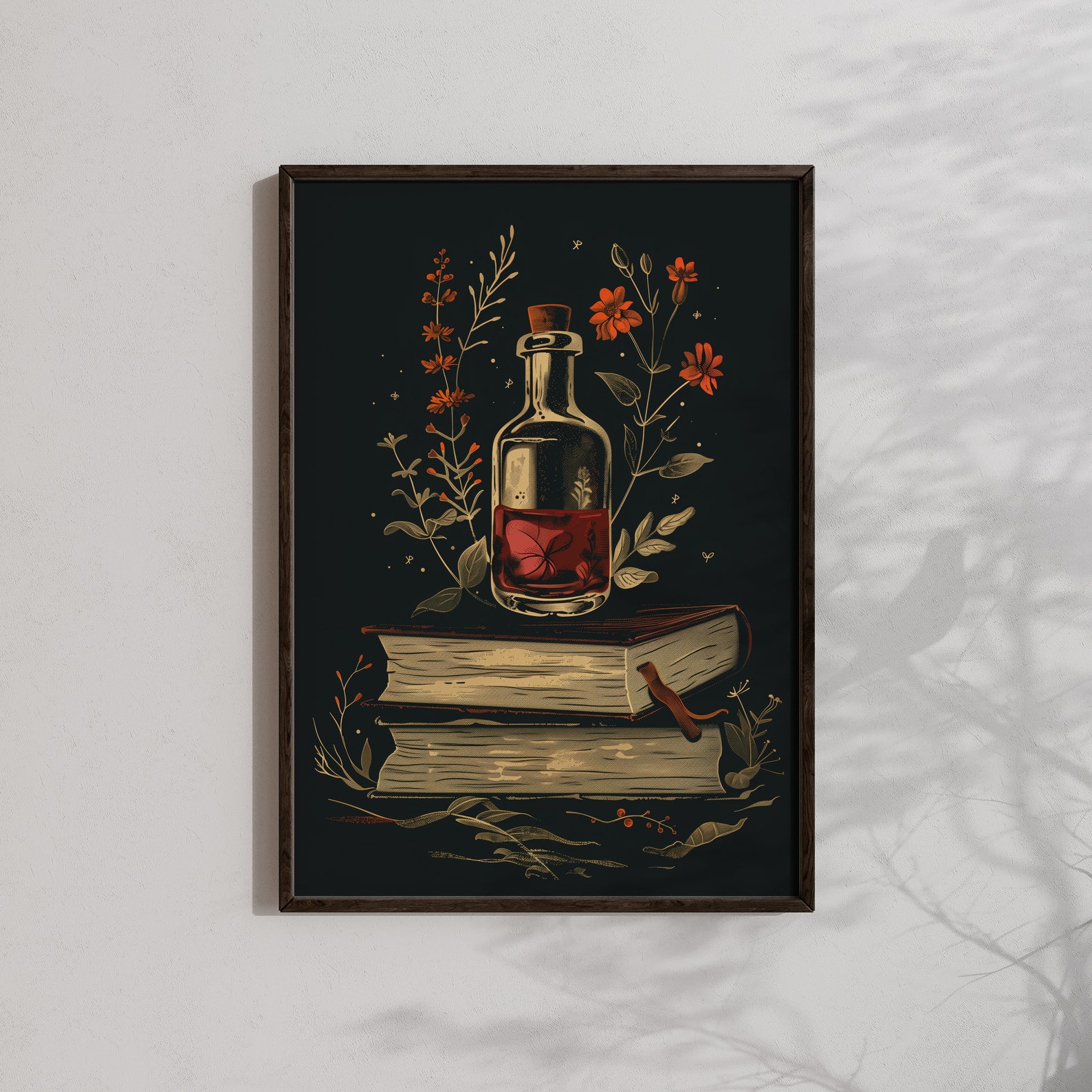 Red Potion | Goth Fairycore Prints, Halloween Printable Vintage Wall ...