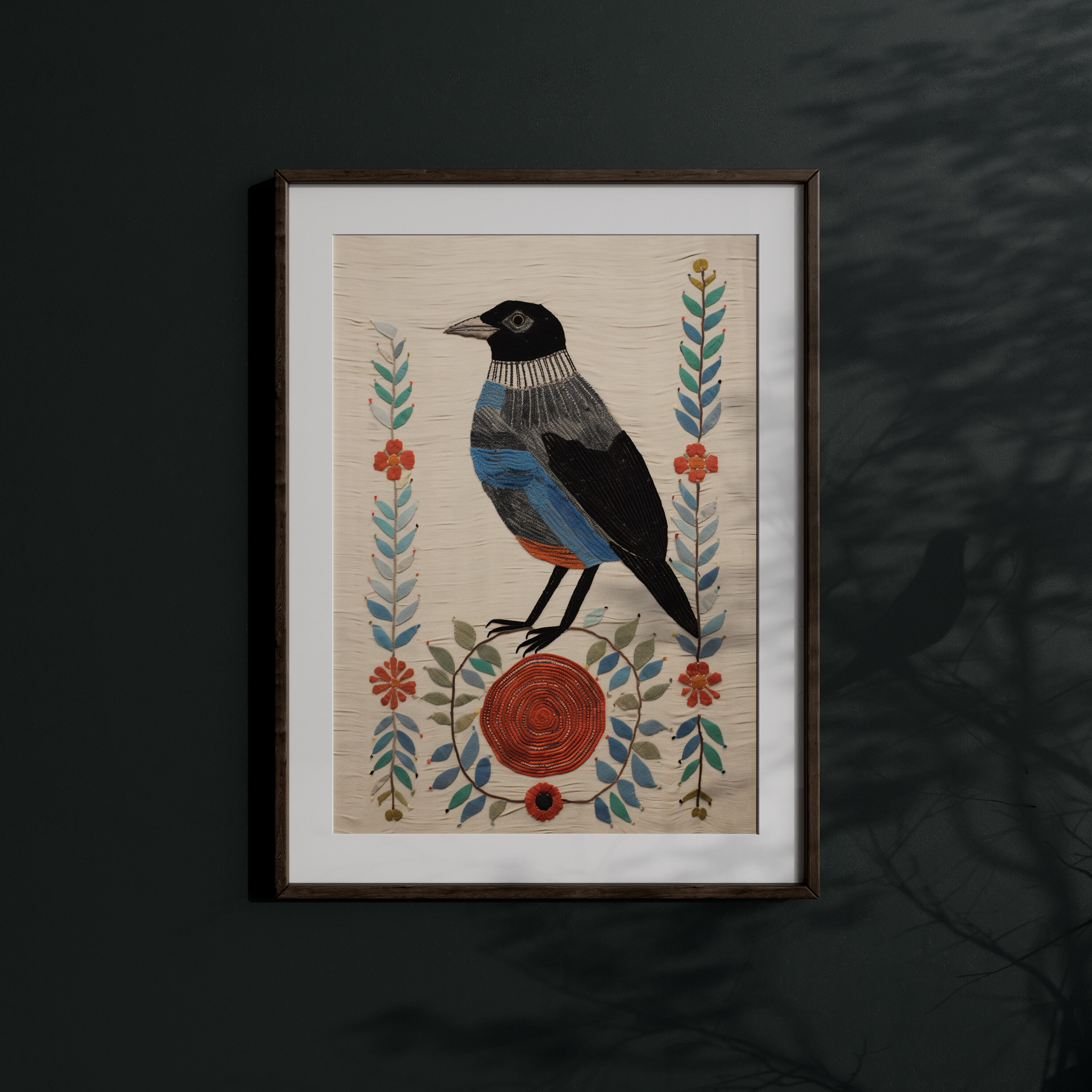 Blue Bird | Cottagecore Decor, Maximalist Wall Art, One Piece Poster - Etsy