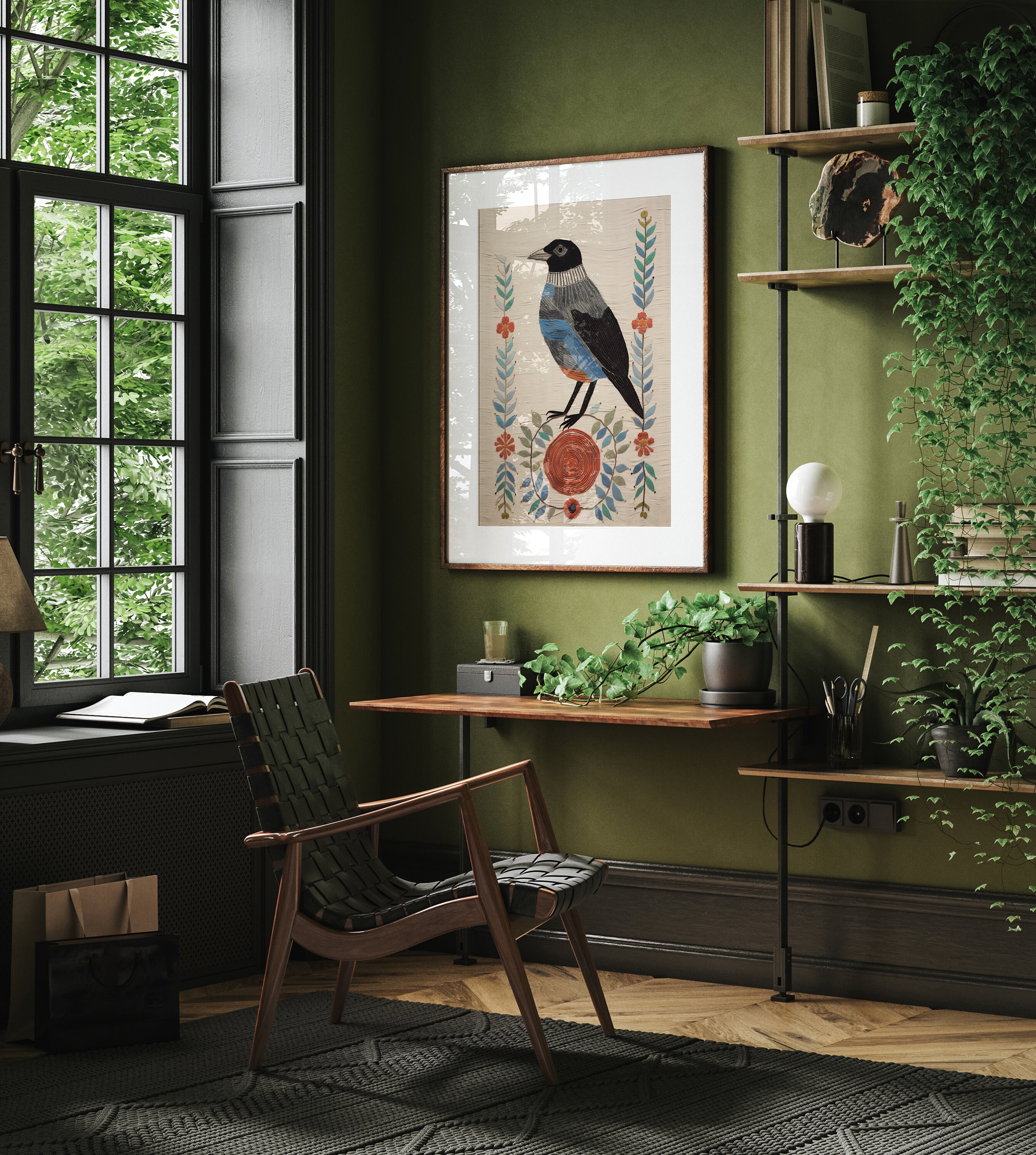 Blue Bird | Cottagecore Decor, Maximalist Wall Art, One Piece Poster - Etsy