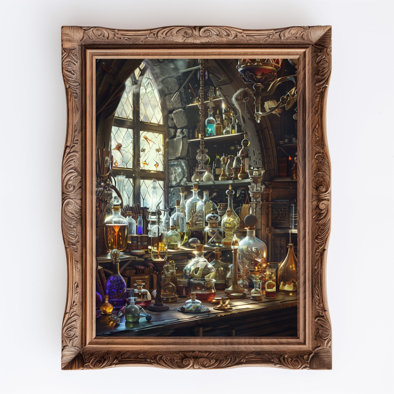 Alchemist's Lab | Alchemy Laboratory Witchy Art Print, Antique ...