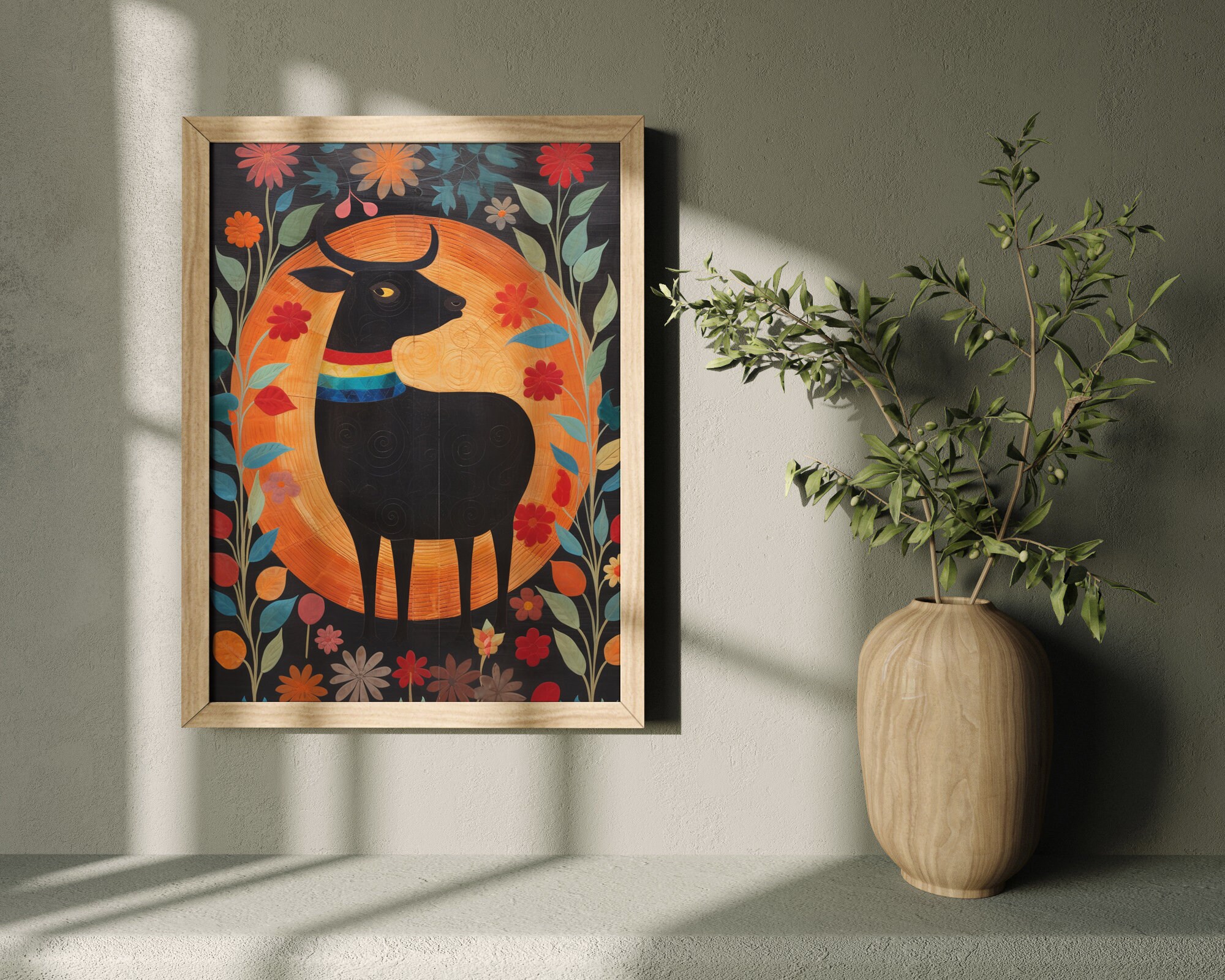 Pride Buffalo Folk Art One Piece Poster Queer Art - Etsy