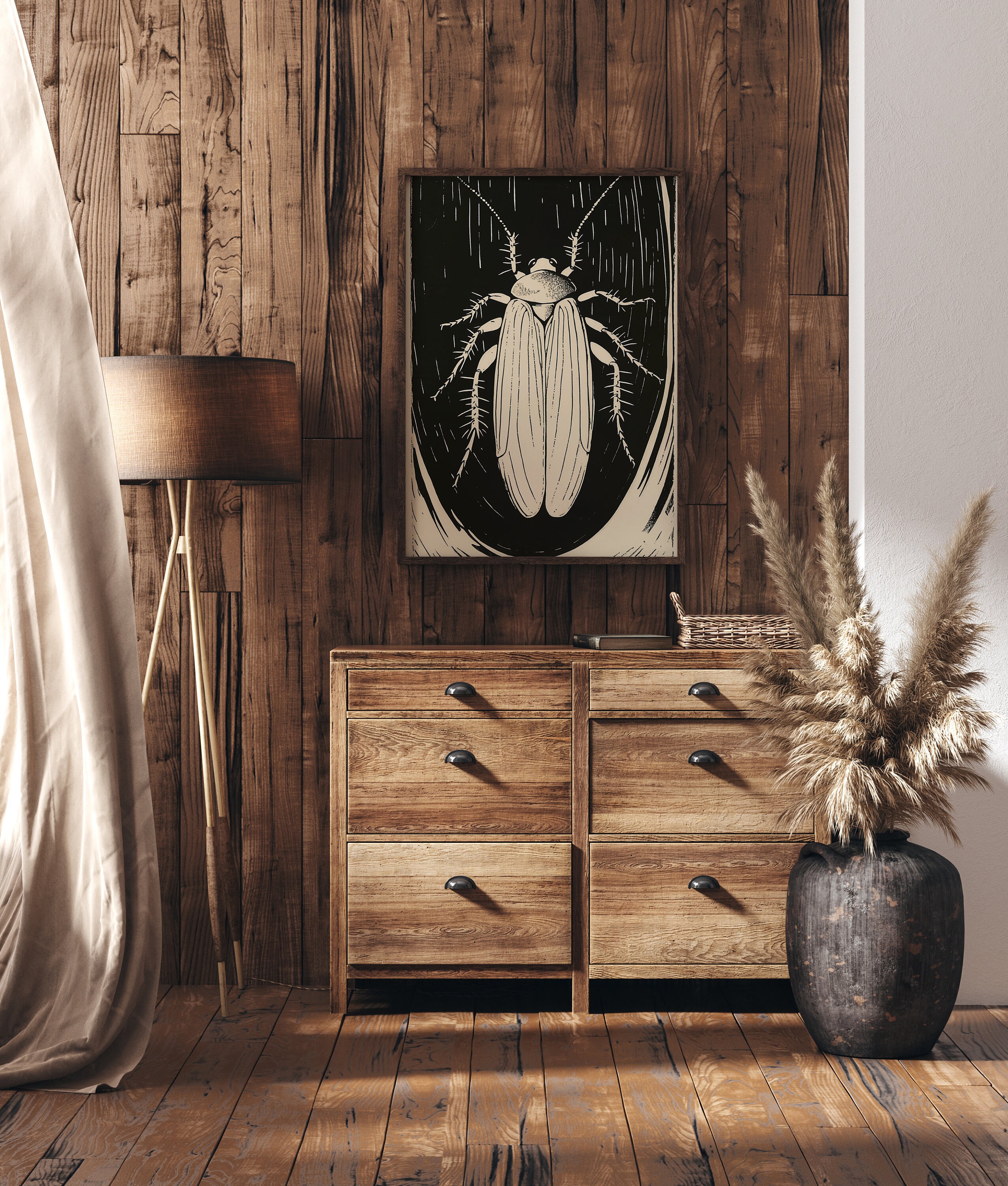 Cockroach Franz Kafka Book Poster, Vintage Insect Linocut Print ...