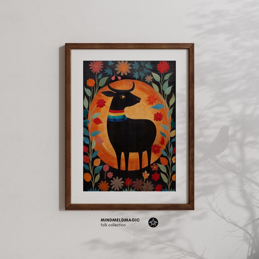 Pride Buffalo | Folk Art, One Piece Poster, Queer Art - Etsy