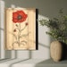 Poppy Art Medieval Style, Poppy Art, Spring Awakening, Trending Now - Etsy