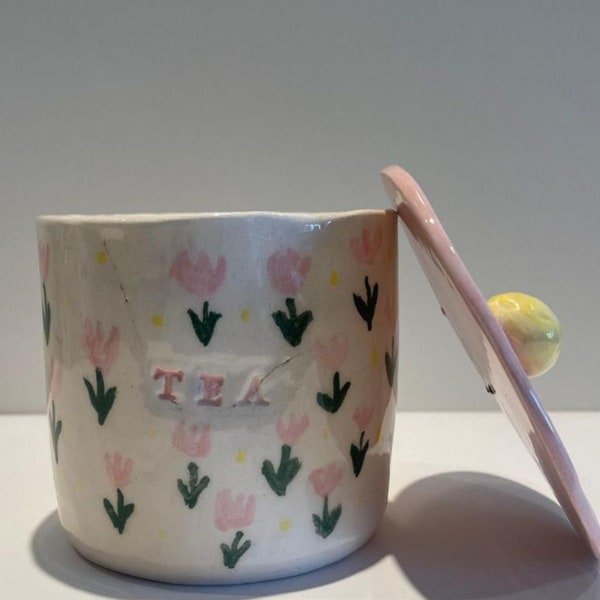 Ceramic Tea Jar - Etsy