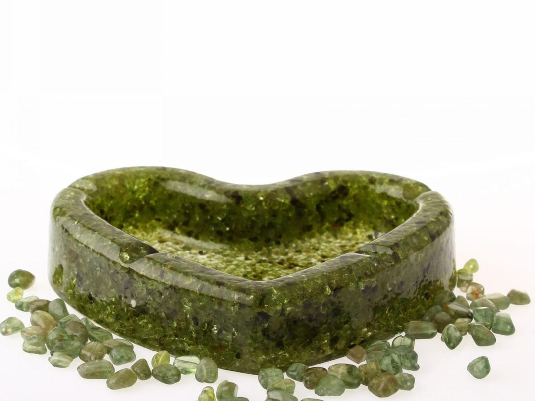 Jade Natural Stone Epoxy Ashtray - Etsy