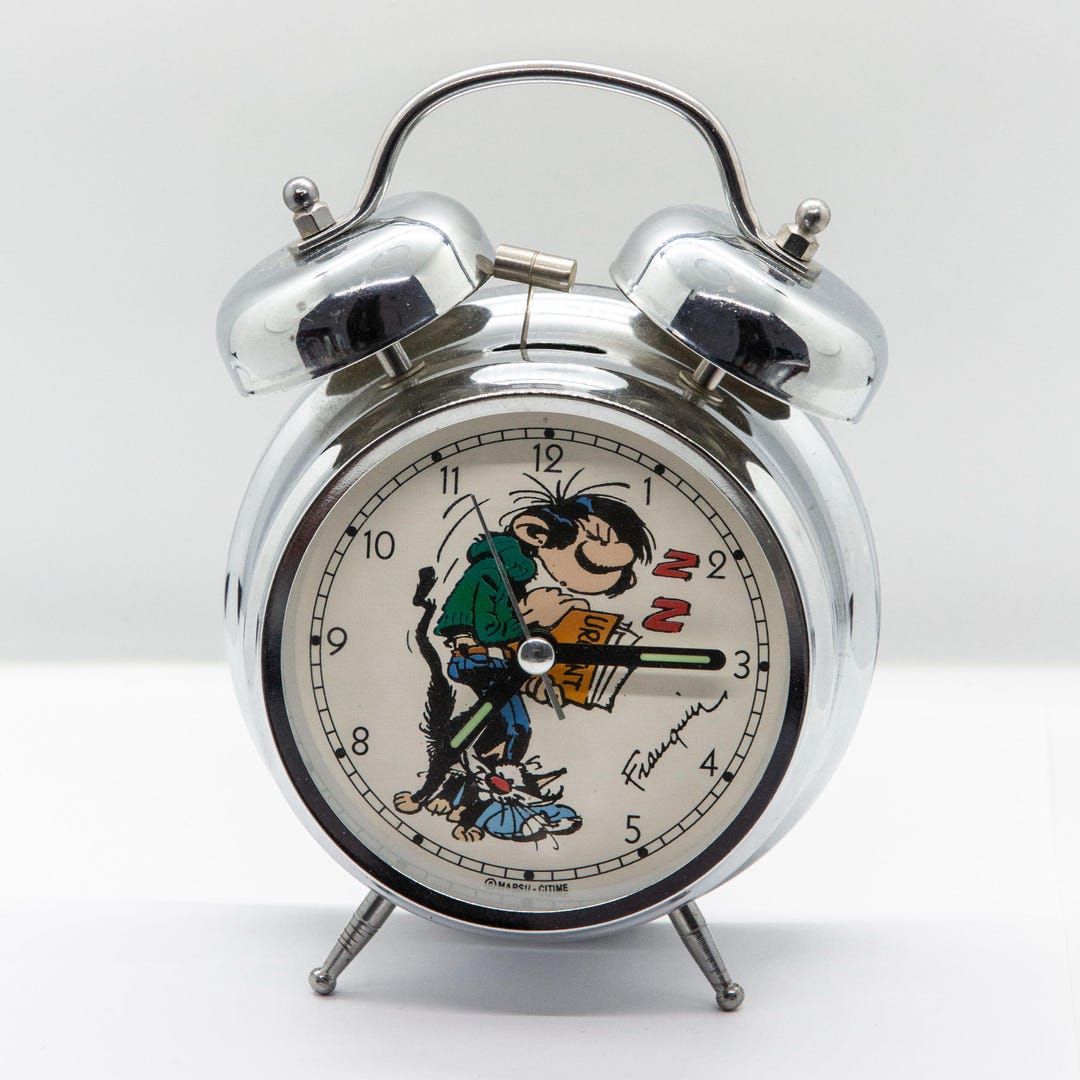 Gaston Lagaffe Alarm Clock. Vintage - Etsy