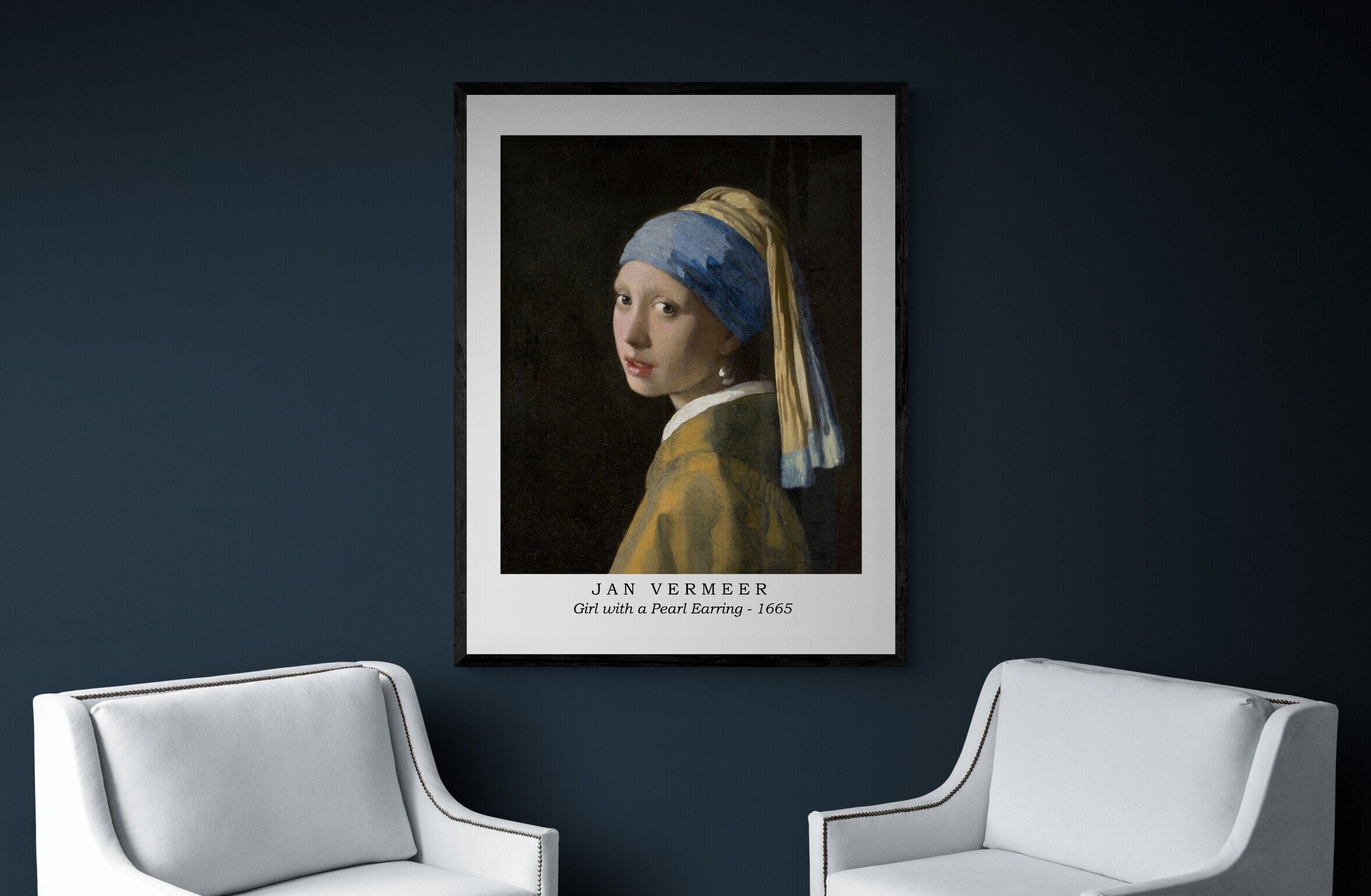 Girl Pearl Earring Jan Vermeer Print Design Gallery Wall Set Printable ...