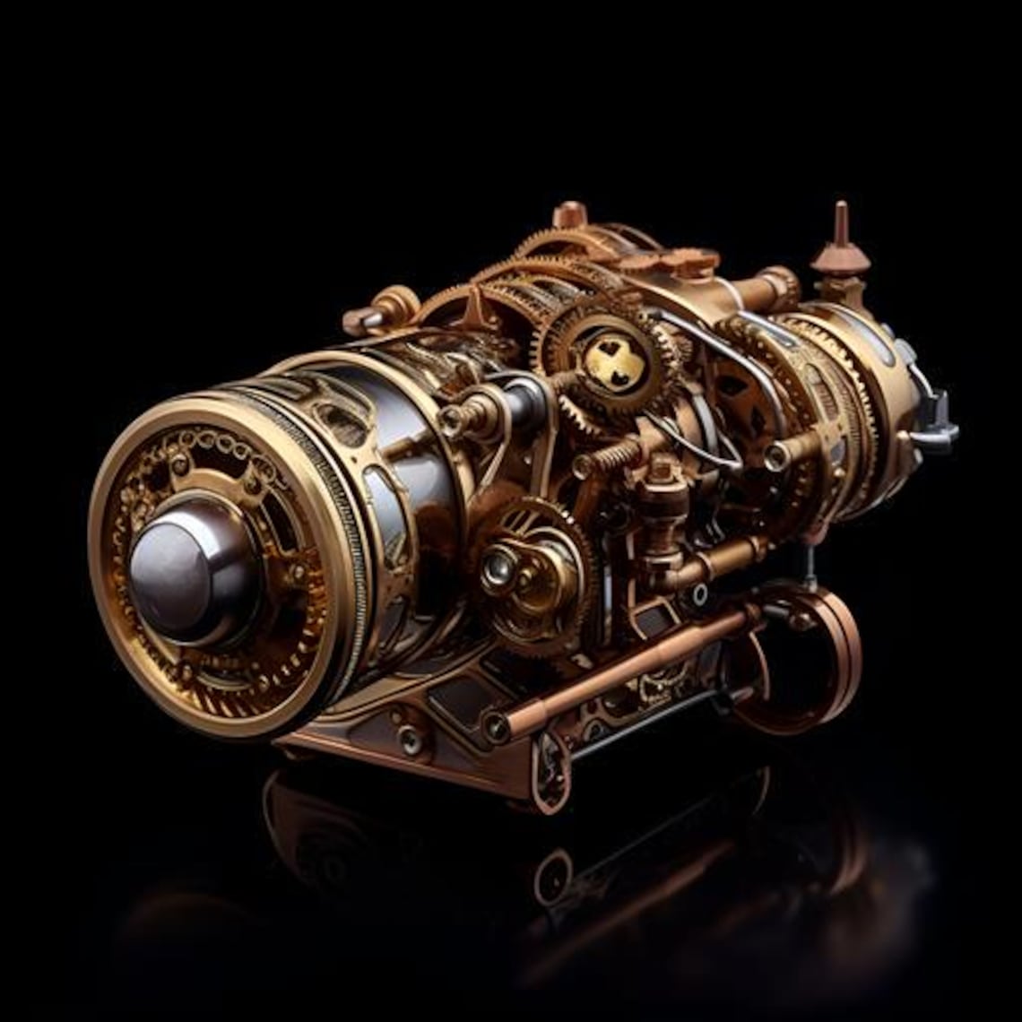 Steampunk Machine, Digital Art, Set of 4 Images, High Resolution ...