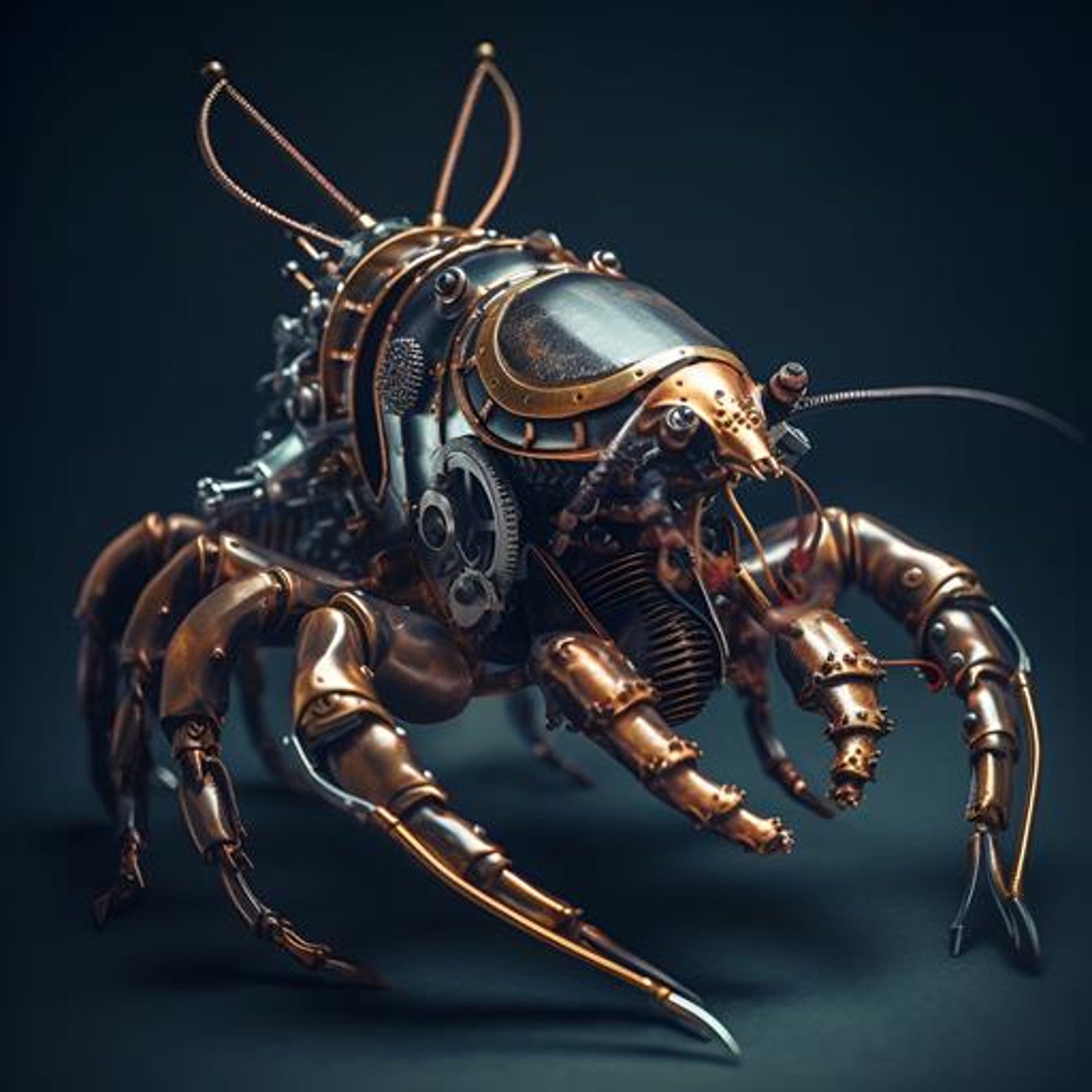 Steampunk Fly, Beetle, Spider, Insect, Digital Art, Set of 4 Images ...