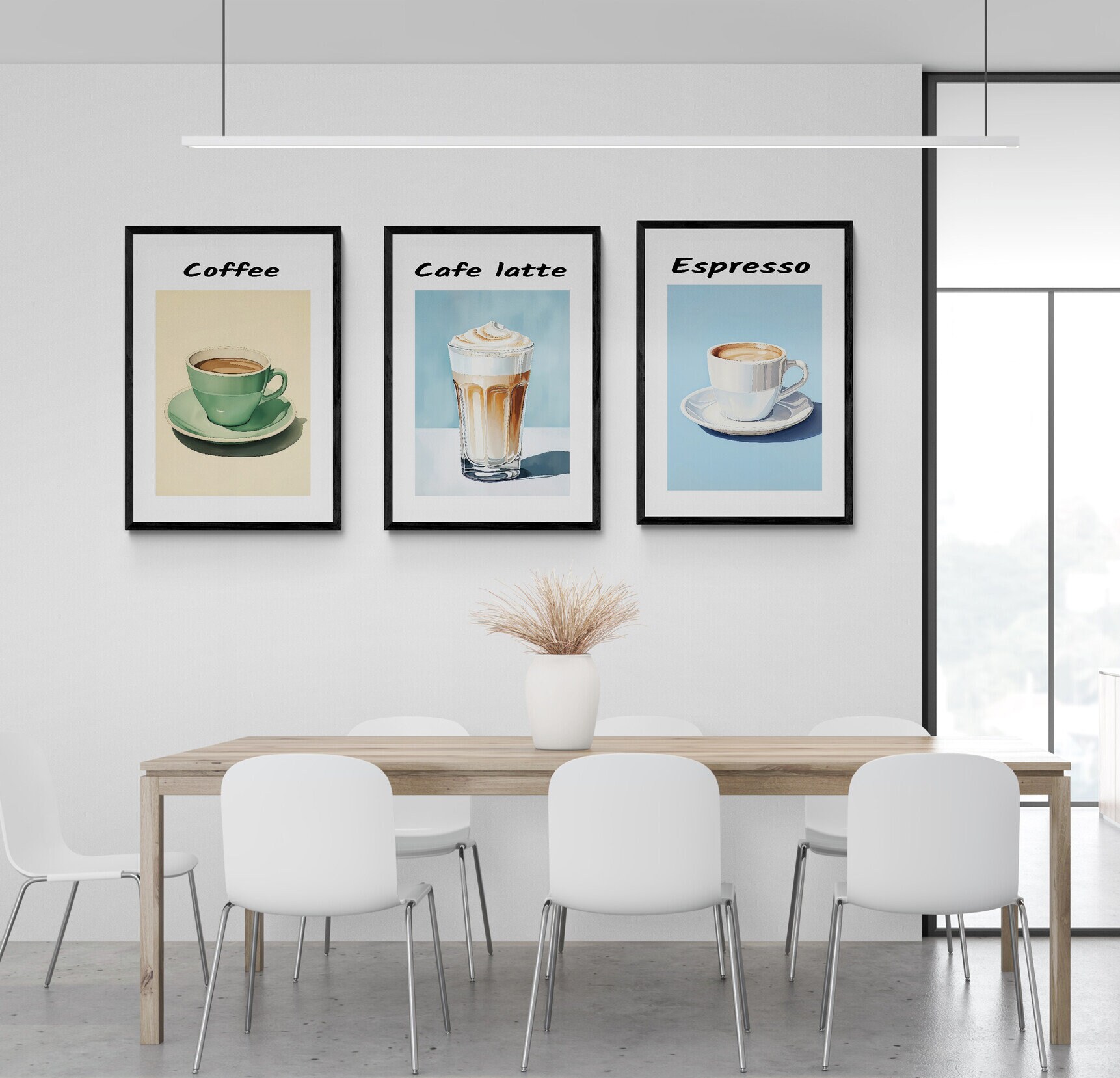Coffee, Espresso, Cafe Latte, 3 Posters, Digital Download, Cafe ...