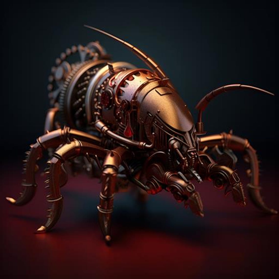 Steampunk Fly, Beetle, Spider, Insect, Digital Art, Set of 4 Images ...