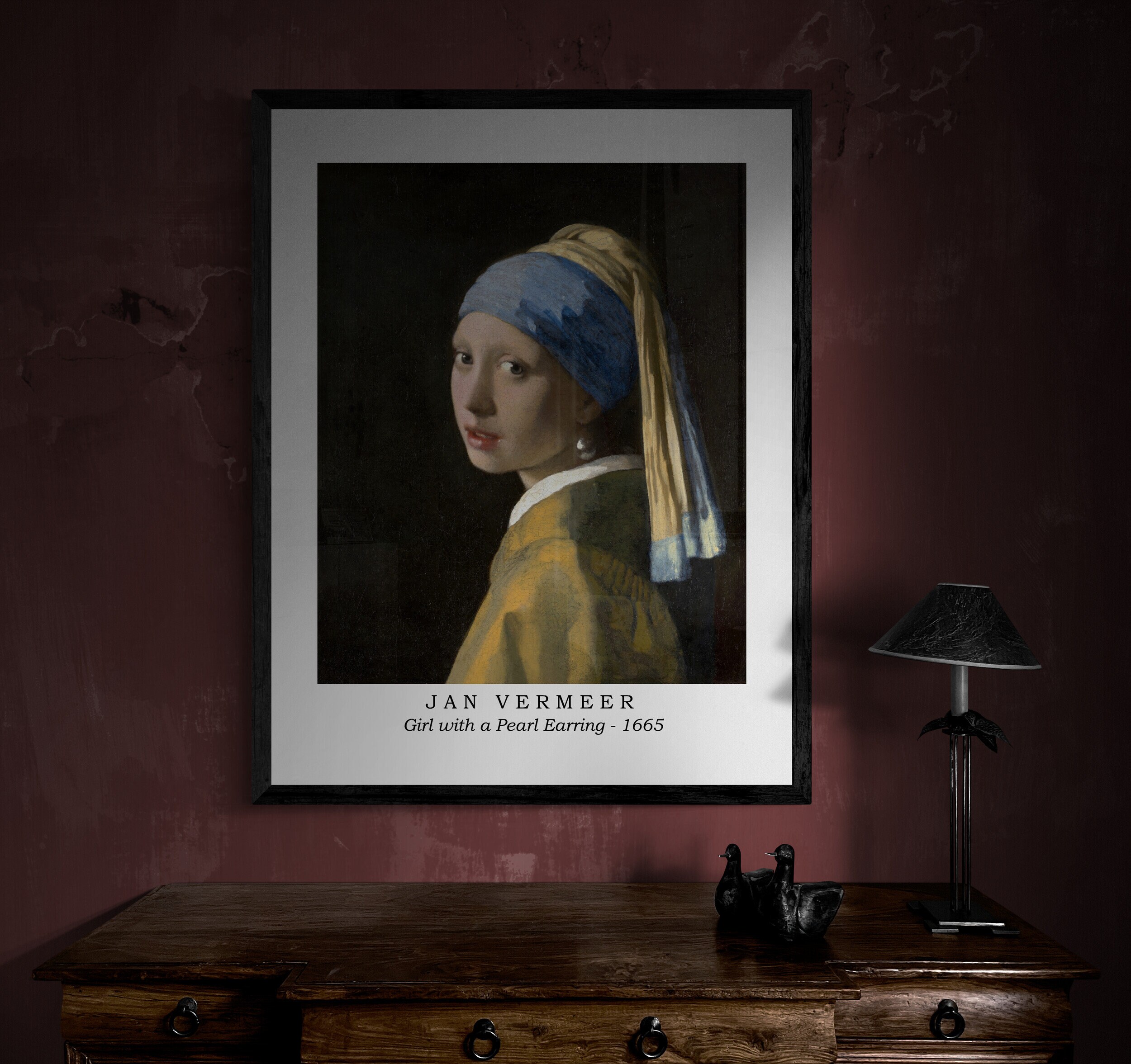 Girl Pearl Earring Jan Vermeer Print Design Gallery Wall Set Printable ...