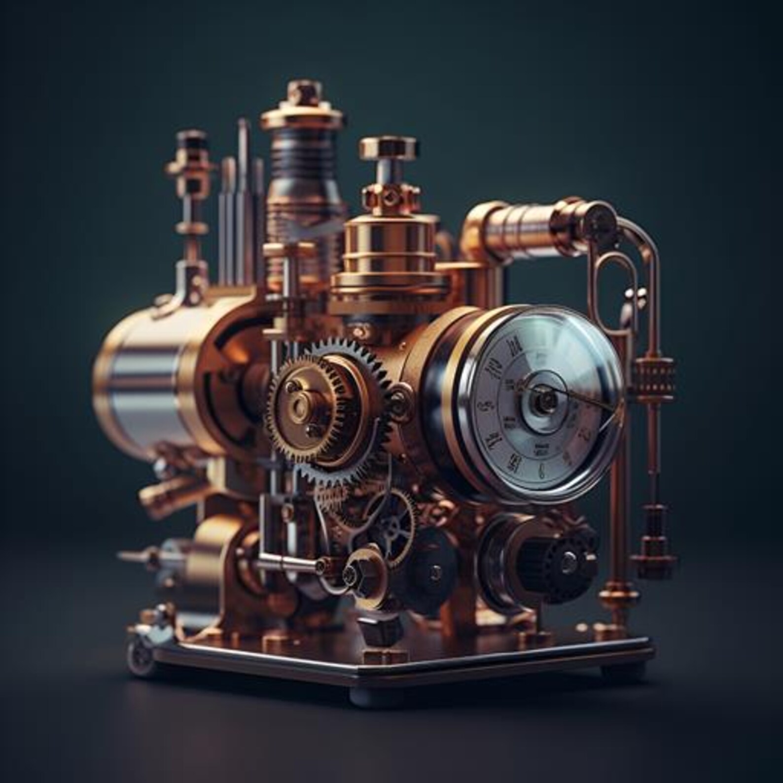 Steampunk Machine, Digital Art, Set of 4 Images, High Resolution ...