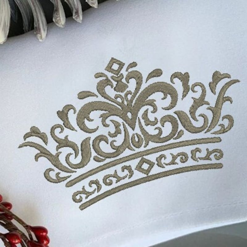 Crown Embroidery Pattern - Etsy