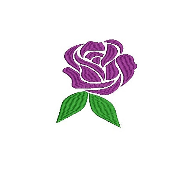 Rose Machine Embroidery Design - Etsy