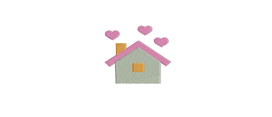 Home Sweet Home Machine Embroidery Design, House Embroidery, Couple ...