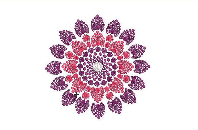 Mandala Machine Embroidery Design, Geometric Embroidery, 3 Sizes ...