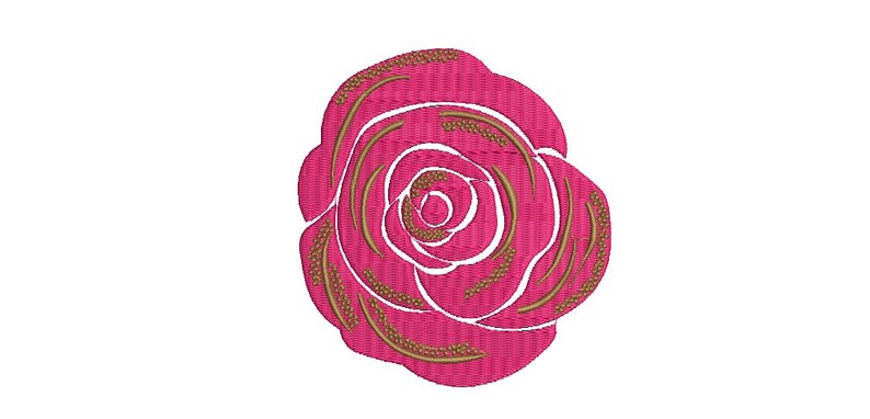 Rose Machine Embroidery Design File, Flower Embroidery, Instant ...