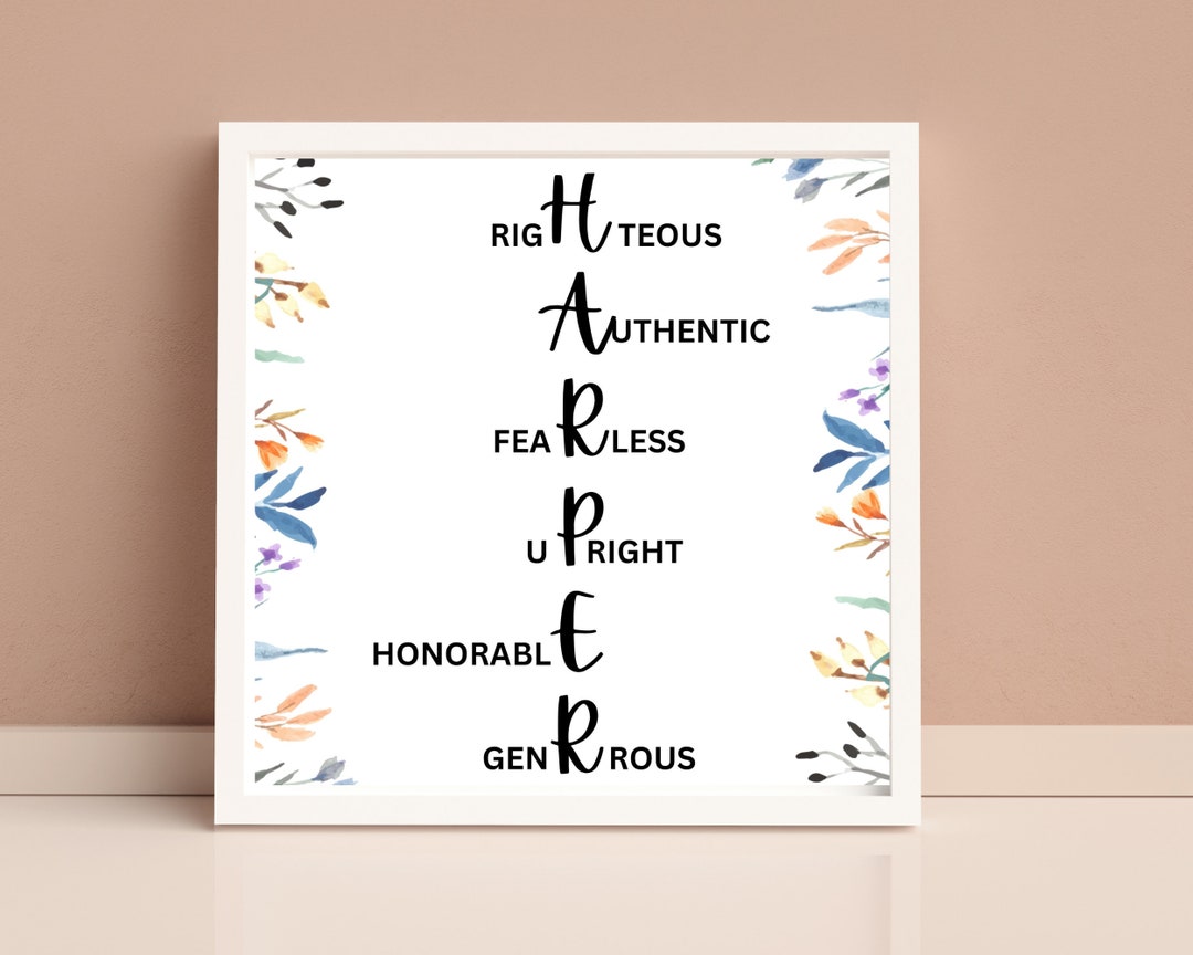 Personalized Biblical Name Acronym Digital Download - Personalized ...