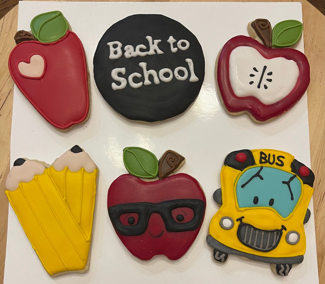 Back to School Decorated Cookies - Etsy