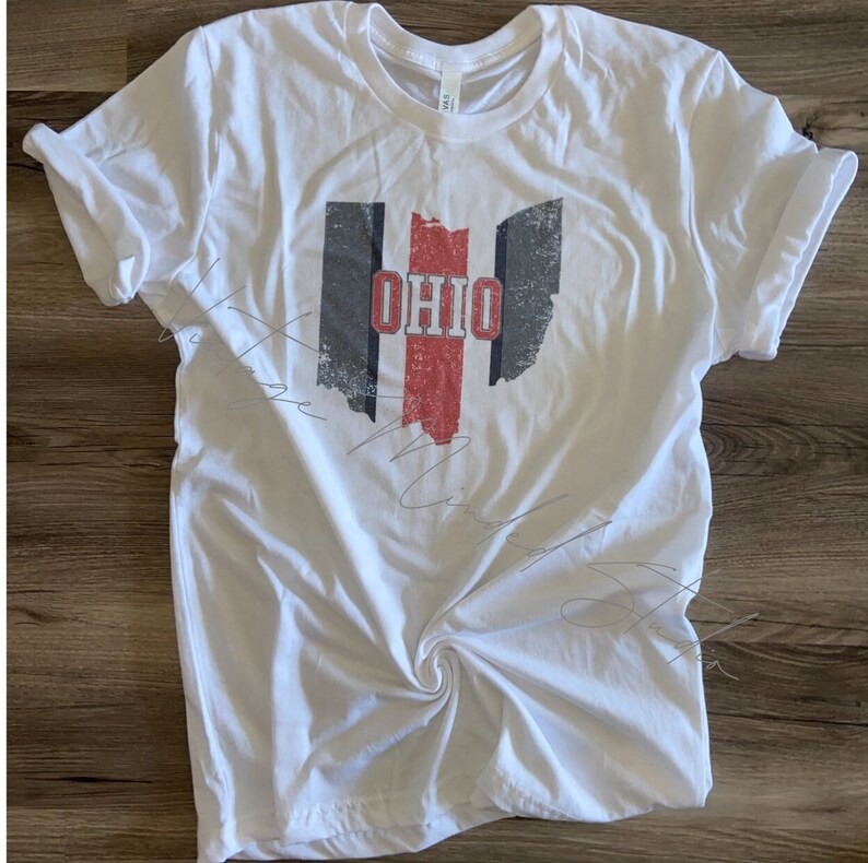 The Buckeye State Buckeye Football Bleached Graphic Tee - Etsy