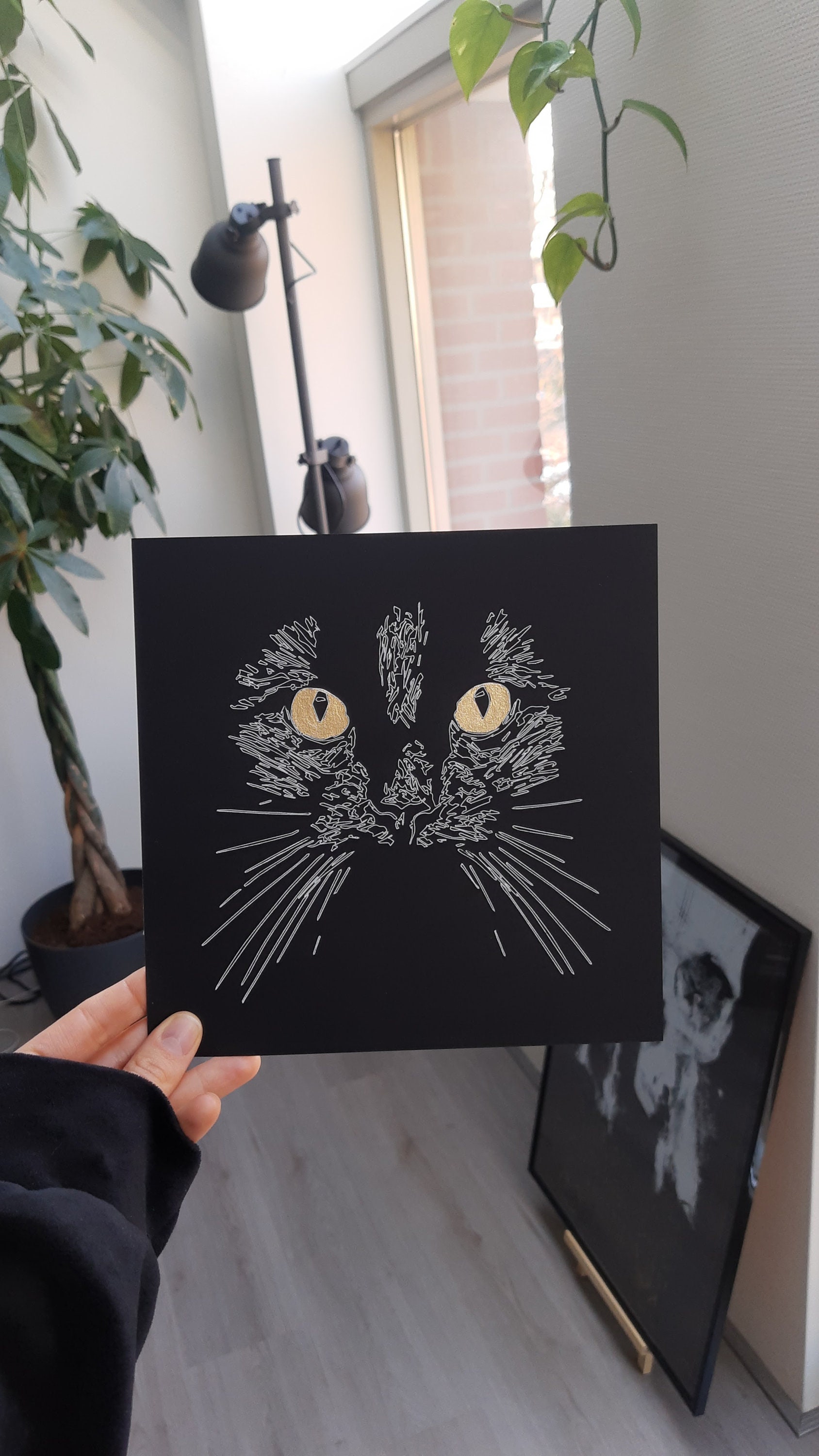 Plotter Print black Cat - Etsy