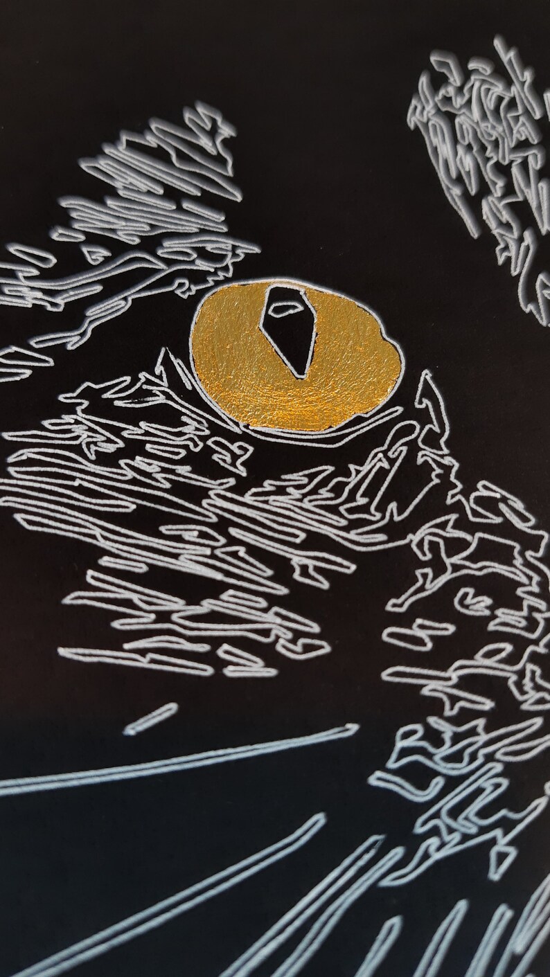 Plotter Print black Cat - Etsy