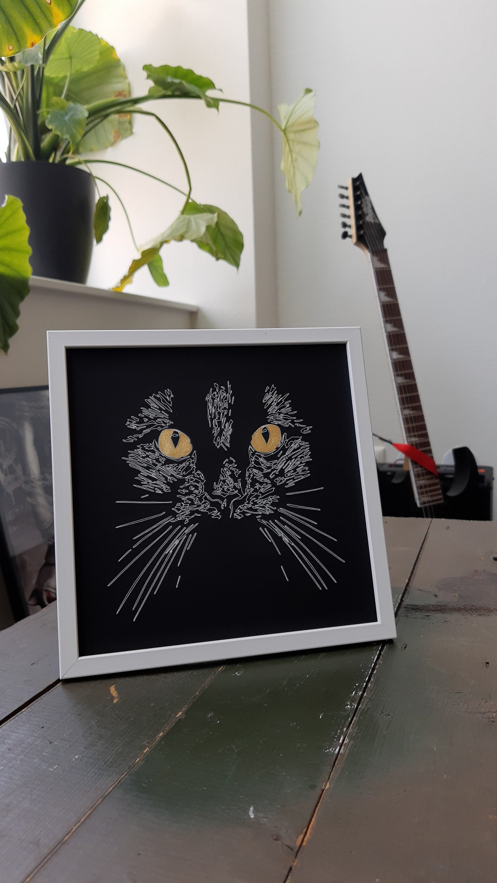 Plotter Print black Cat - Etsy
