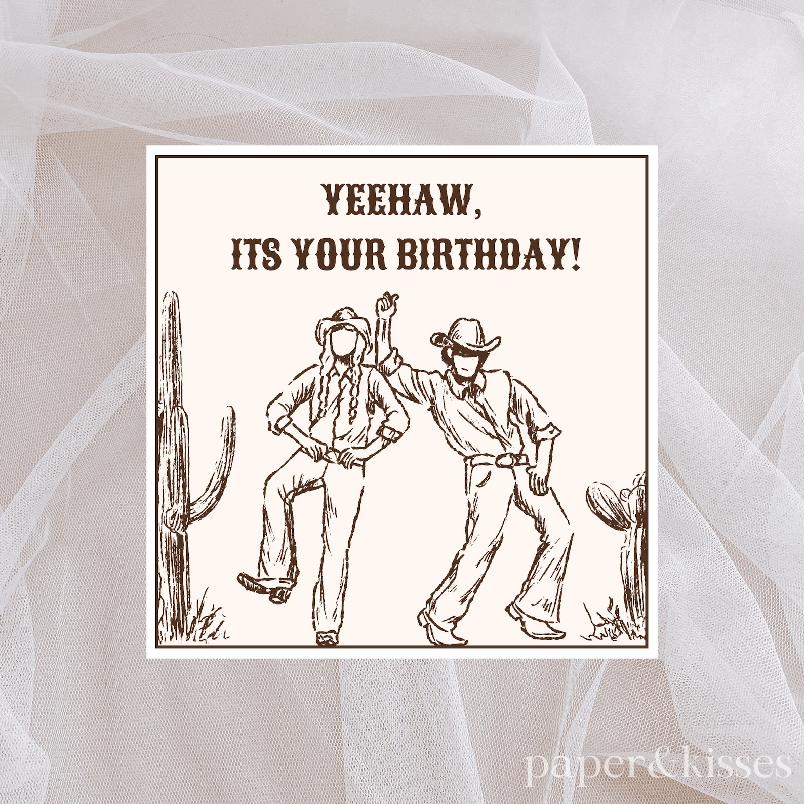 Yeehaw Its Your Birthday Cowboy Birthday Card - Etsy