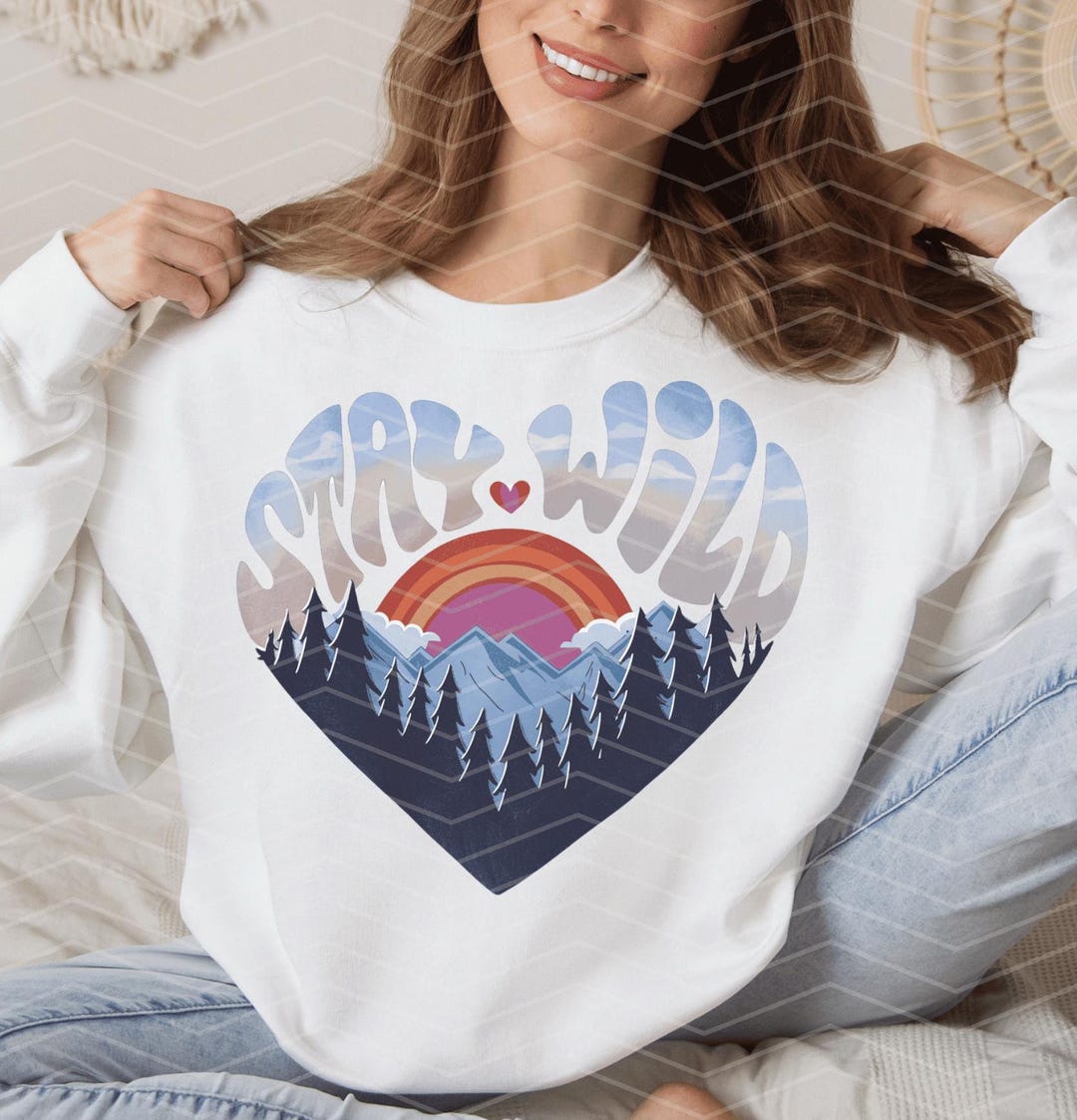 Stay Wild Heart Flowers PNG: Country Girl Shirt Design (digital ...