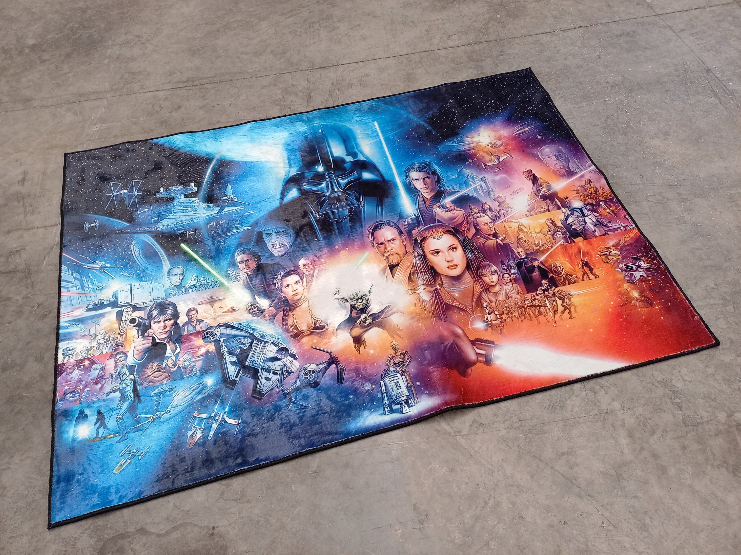 Starwars Rug, Boys Girls Room Rug, Kids Room Decor, Star Wars Rug, Home ...