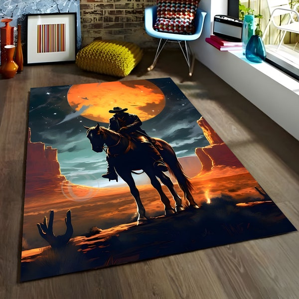 Western Area Rug - Etsy