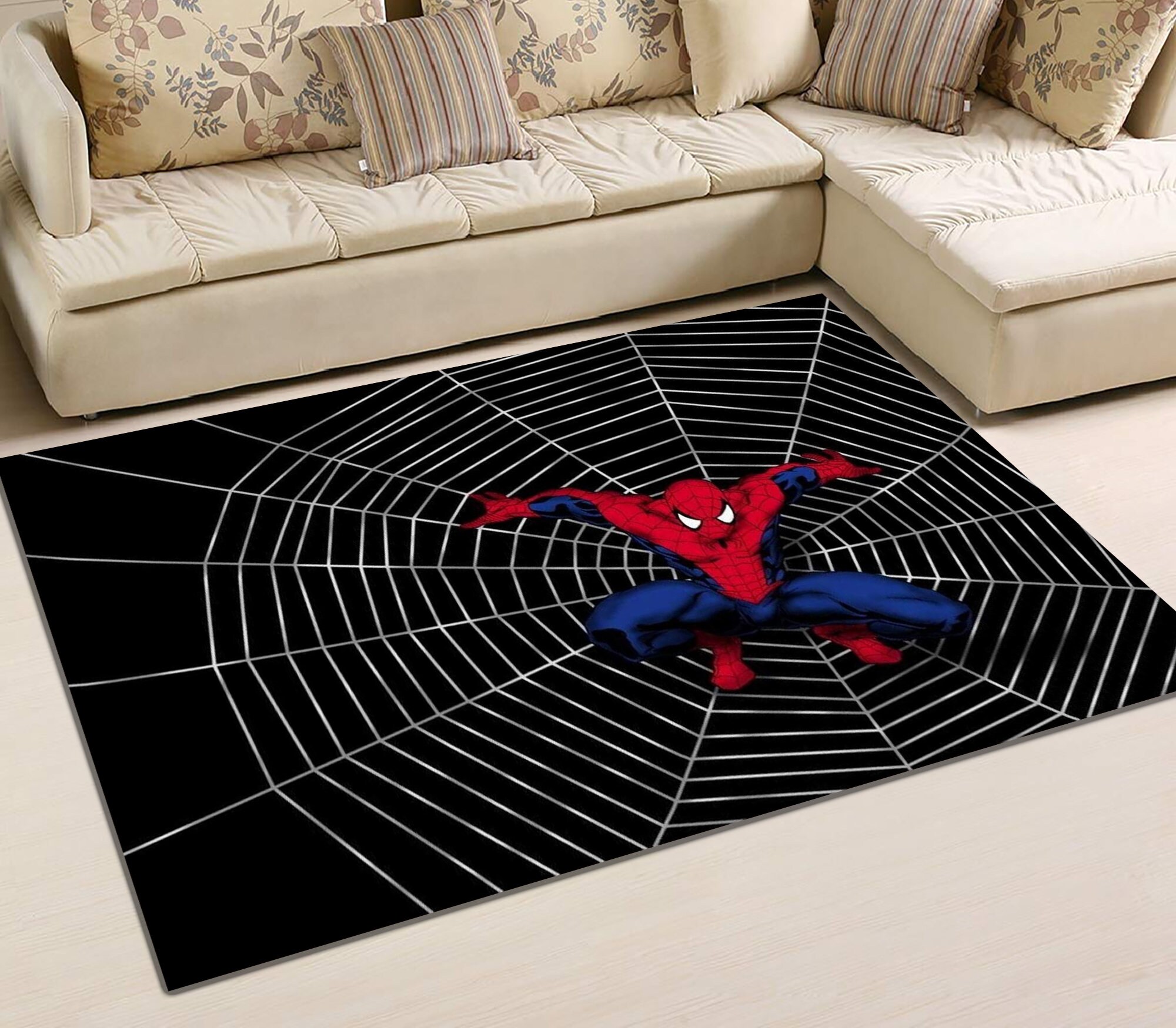 Spiderman Art Rug Spiderman Rug Spiderman for Kids Room - Etsy
