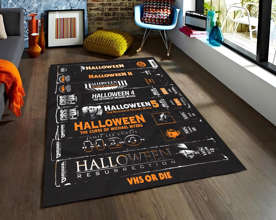 Halloween Rug,video Rug,movie Rug,scary Rug,horror Rug,video Theme Rug ...