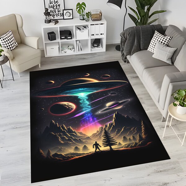 Universe Space Rug - Etsy