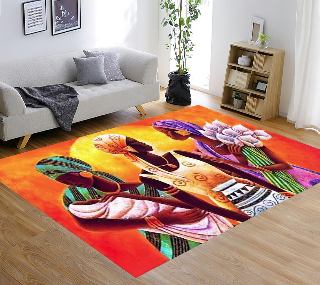 African Art Rug, Decor Rugs, for Living Room Rug, Home Decor, Gift Rugs ...