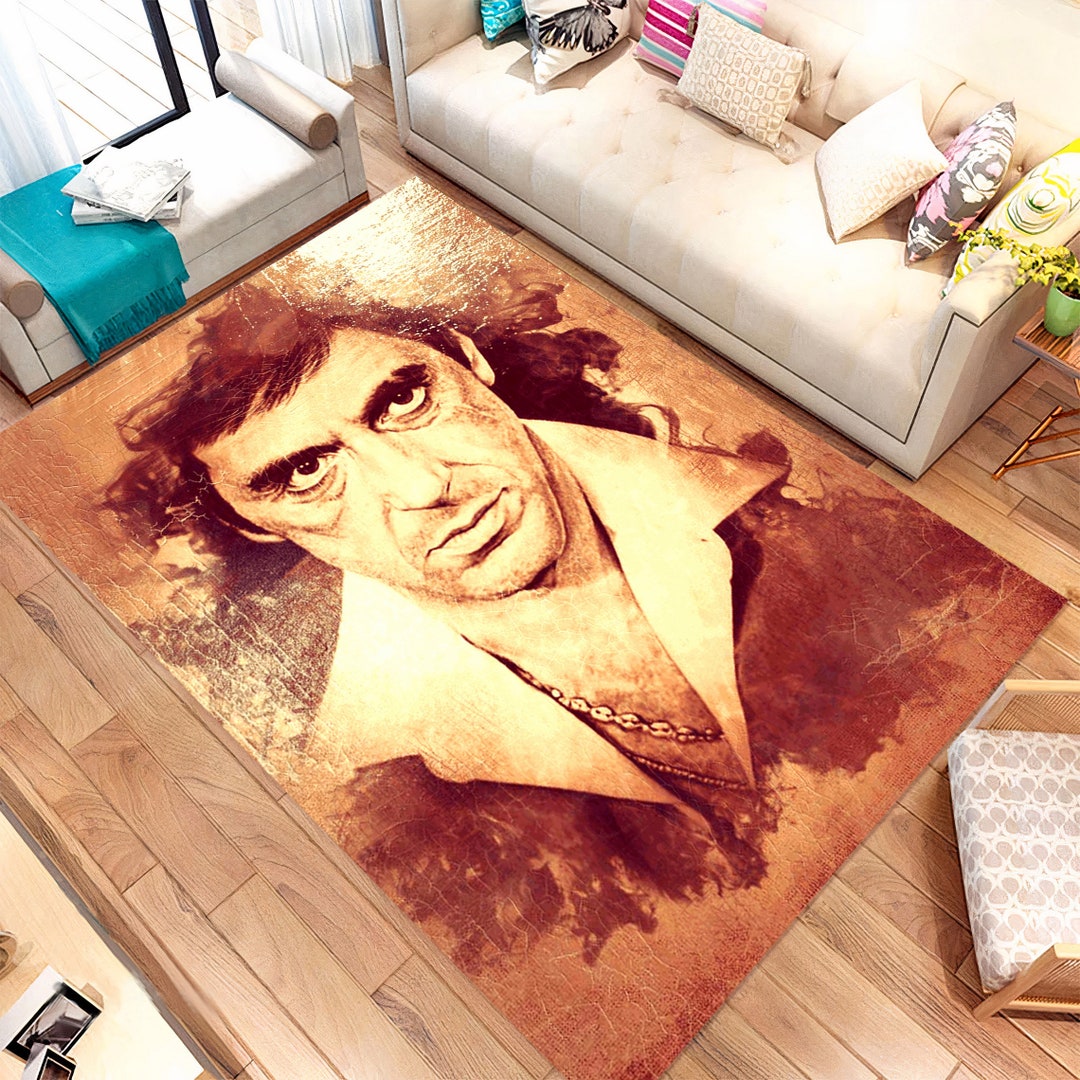 Scarface Rug Scar Face Rugfan Rug Living Room Rug Room - Etsy