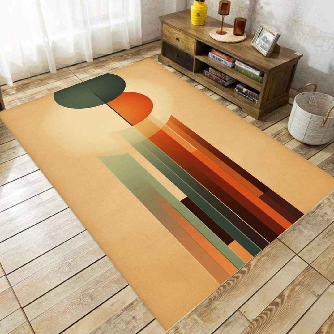 Mid Century Rug, Mid Century Modern Rug, Minimal Rug, Abstract Rug ...