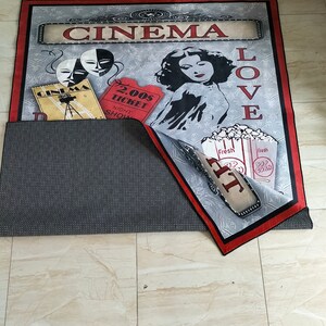 Cinema Rug, Movie Rug, Film Pattern Rug, Theater Rug, Home Decor,movie ...