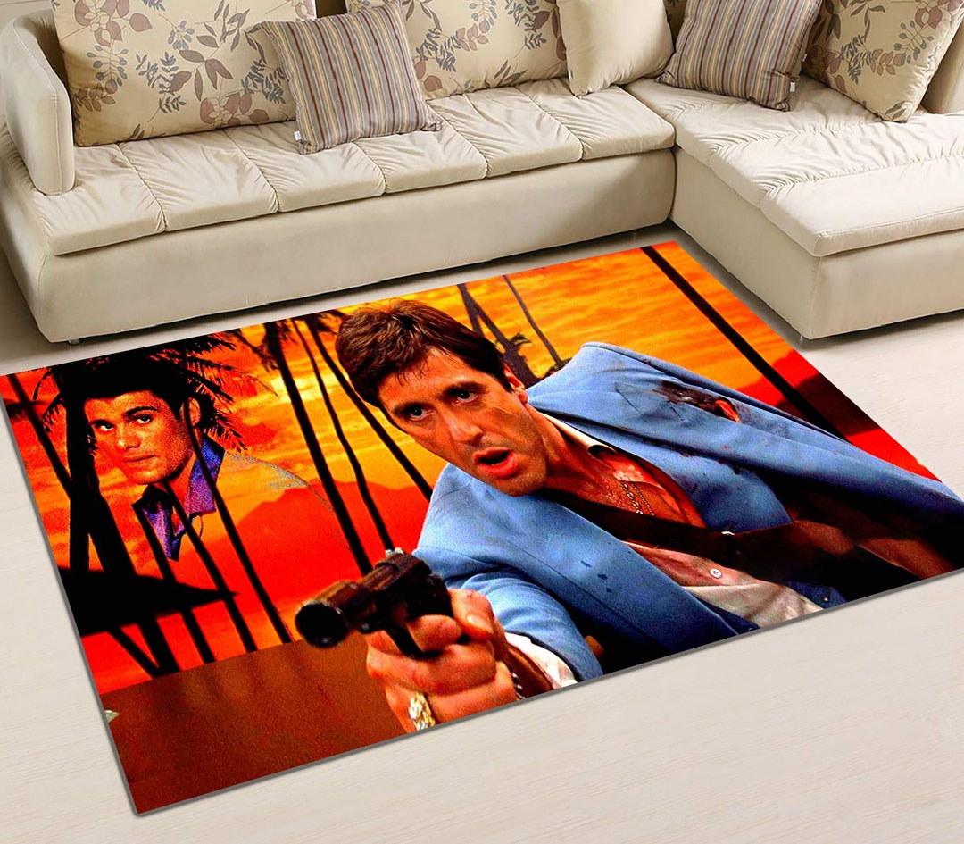 Scarface Rug, God Father Rug,tony Montano Rug,living Room Rug, Room ...