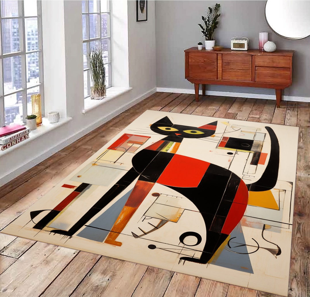 Cat Rug,cat Art Rug, Room Rug,popular Rug,for Living Room Rug,home ...