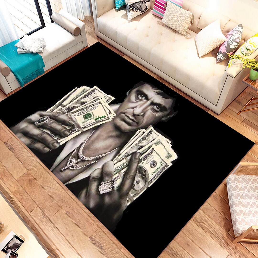 Scarface Rug, God Father Rug,tony Montano Rug,living Room Rug, Room ...