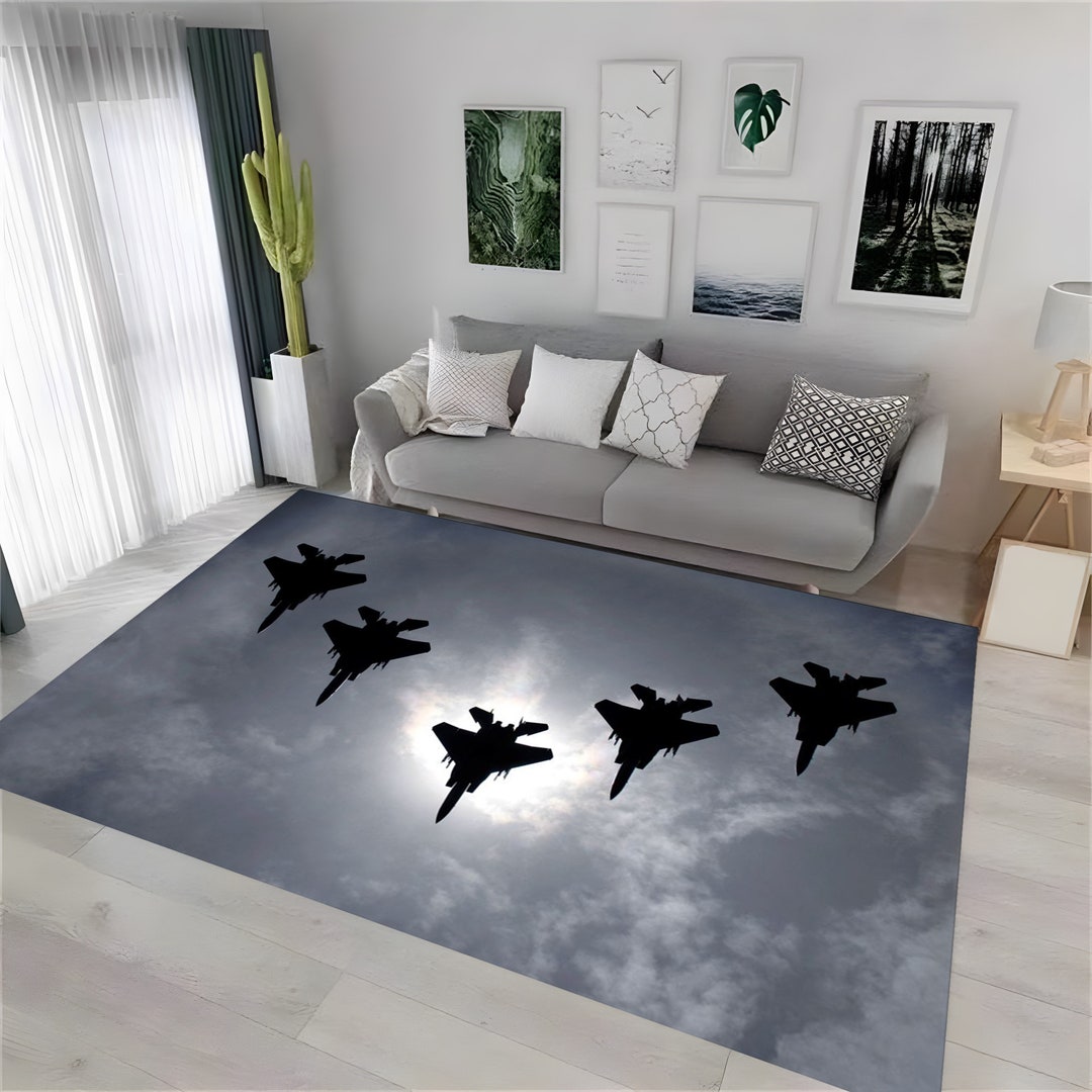 F-15 Rug, Jet Fighter Rug, Plane Rug, War Plane Rug,area Rug,room Rug ...