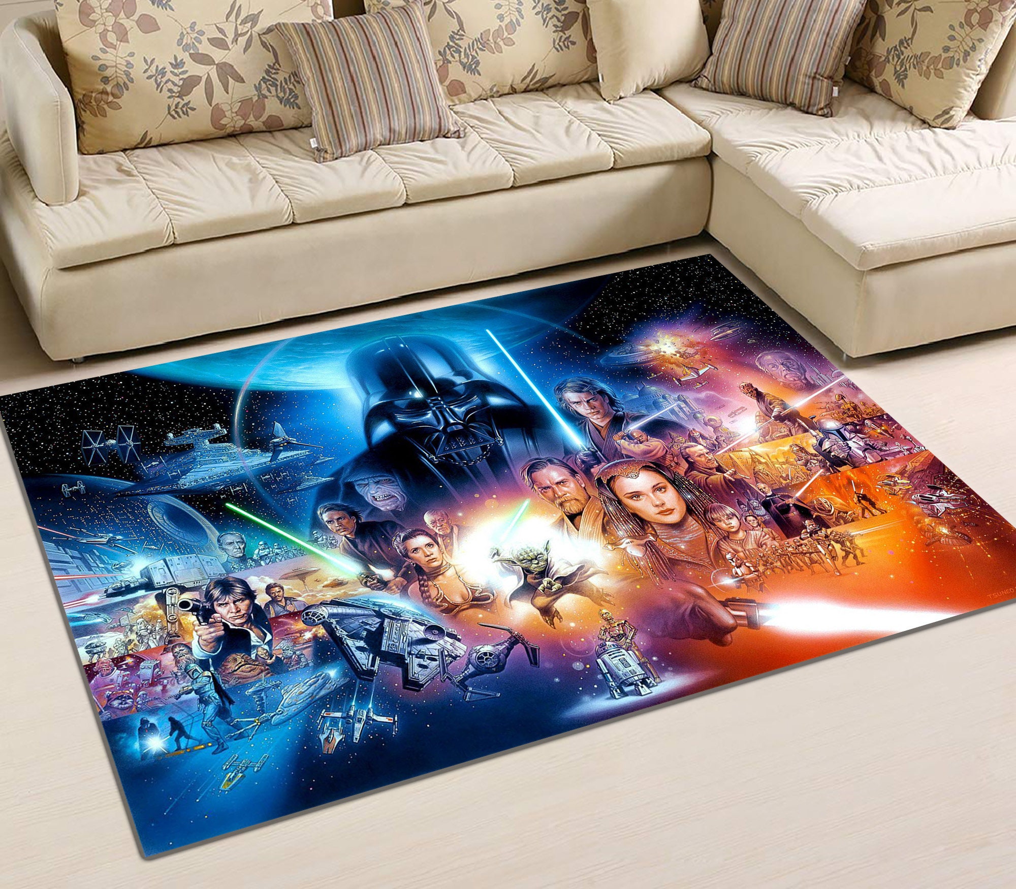 Starwars Rug, Boys Girls Room Rug, Kids Room Decor, Star Wars Rug, Home ...