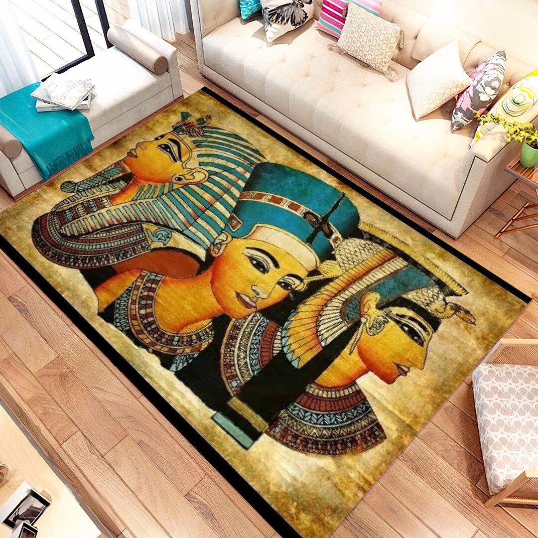 Egyptian Rug,egyptian Patterned Rug,ancient Egyptian Rug,egyptian Woman ...