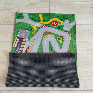 Race Car Rug, Gray and Green Street Game,car Rug, Kids Room Rug, Kids ...