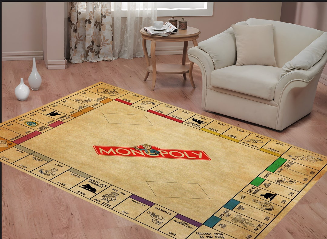 Monopoly Rug Game Rug Board Game Rug Gaming Rug Monopoly - Etsy